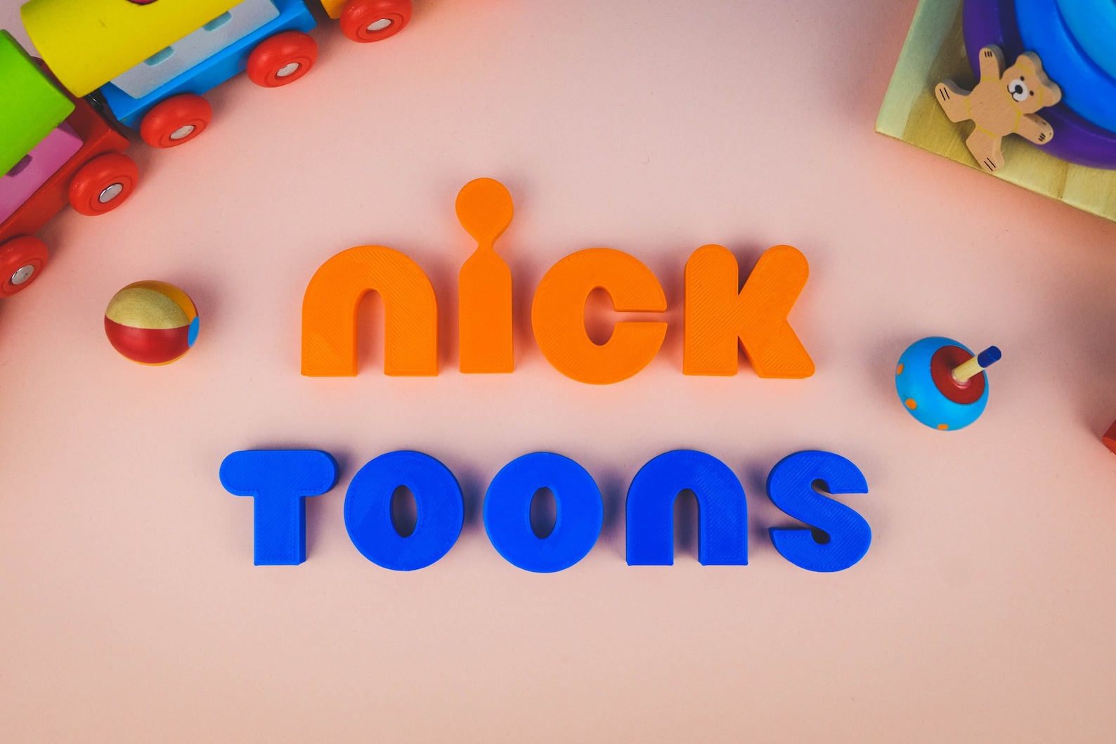 Nick Toons Letters 3D Printed Logo Pretend Play Kids Toy Nickelodeon ...