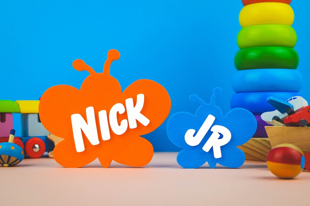 Nick Jr Butterflies Logo 3D Printed Logo Kids Toy - Etsy