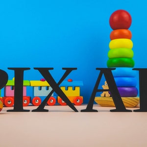 Pixar Playable Set 3D Printed Logo Pretend Play Pixar Letters Luxo Lamp ...