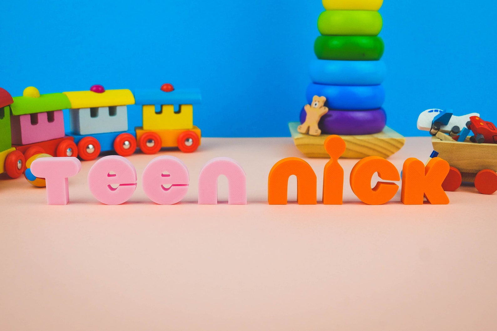 Teen Nick Letters 3D Printed Logo Pretend Play Kids Toy Nickelodeon ...