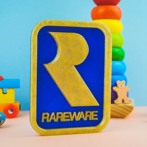 Rareware Logo 3D Printed Pretend Play Kids Toy 3D Printing Warner Bros ...