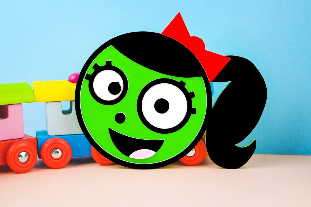 Sally PBS Kids Face Figure Pretend Play Kid Toy 3D Printed Dash Dot PBS ...