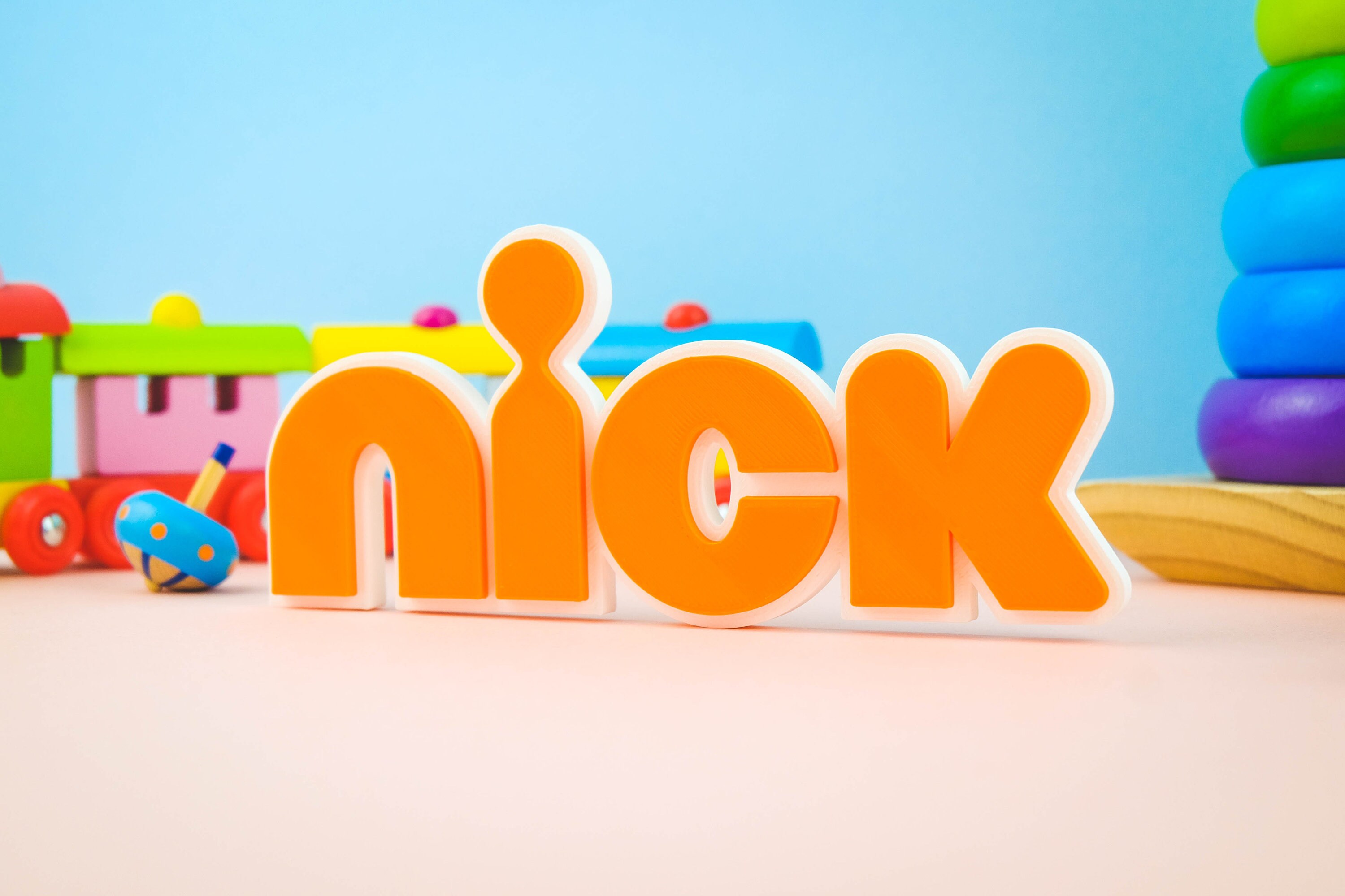 Nick Logo Stand 3D Printed Kids Toy Gift Pretend Play - Etsy