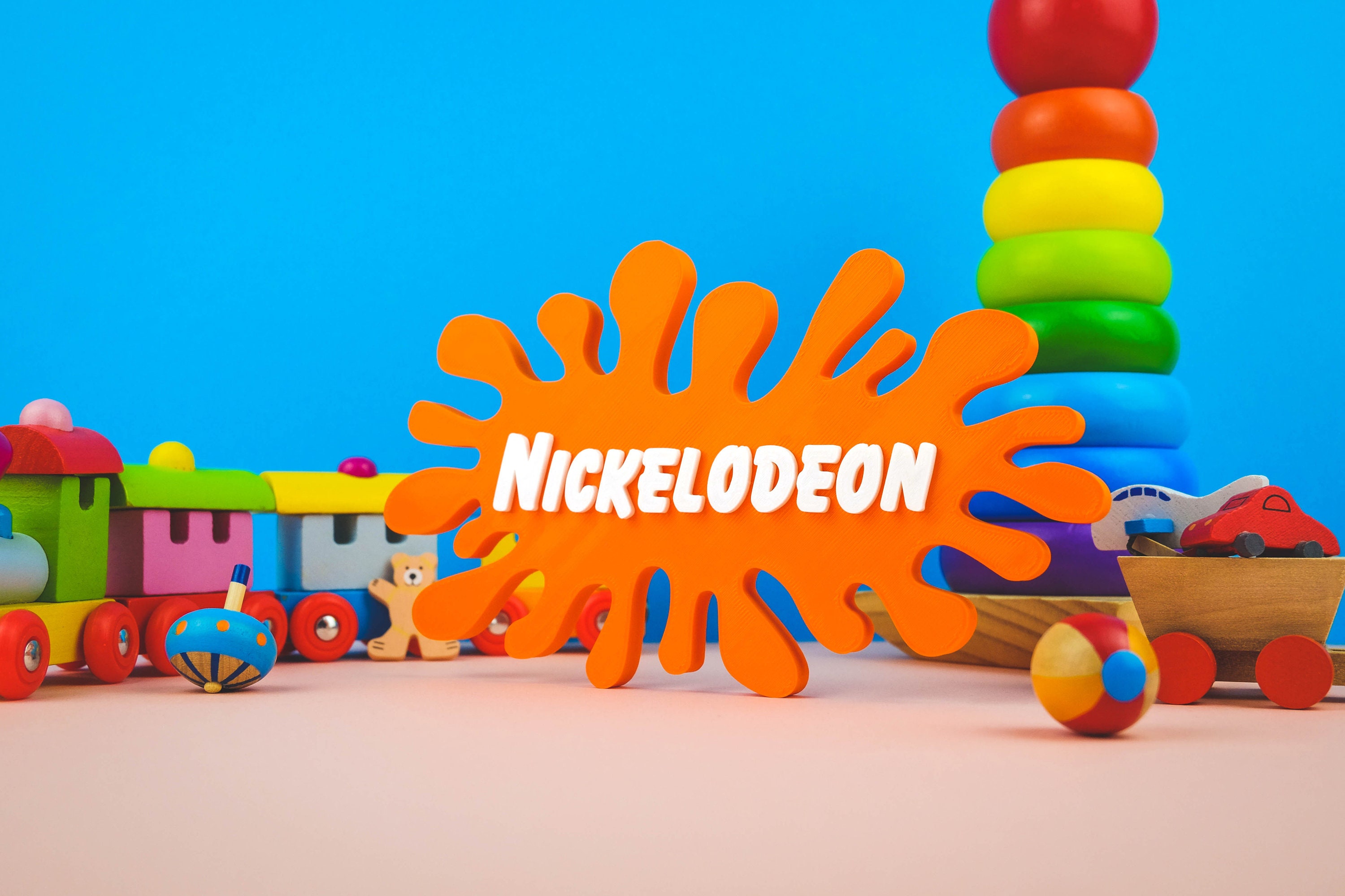 Nickelodeon 3D Printed Clasic Logo Kids Toy Pretend Play 20th Century ...
