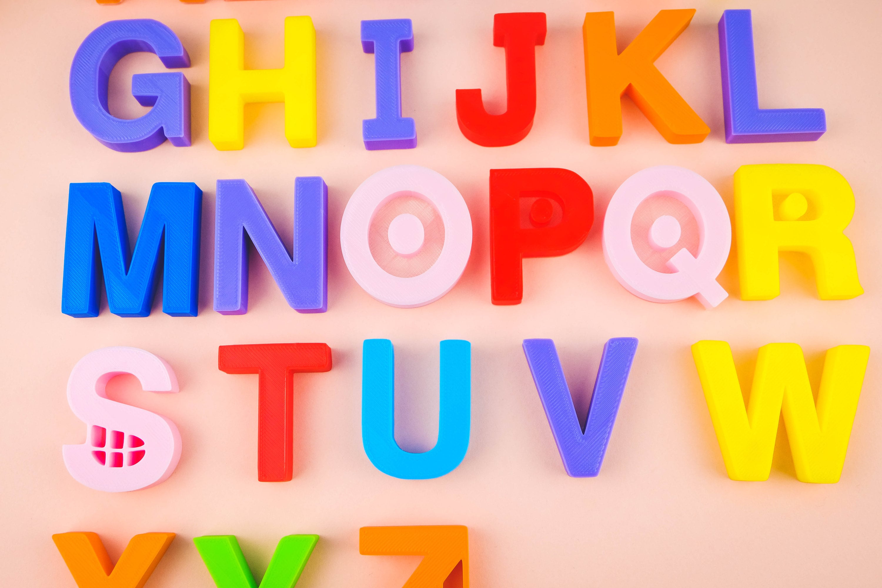 TVOKIDS Uppercase Alphabet 3D Printed Letters Logo 3D Printing - Etsy ...