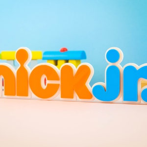 Nick Jr Logo Stand 3D Printed Kids Toy Gift Pretend Play Nickelodeon ...
