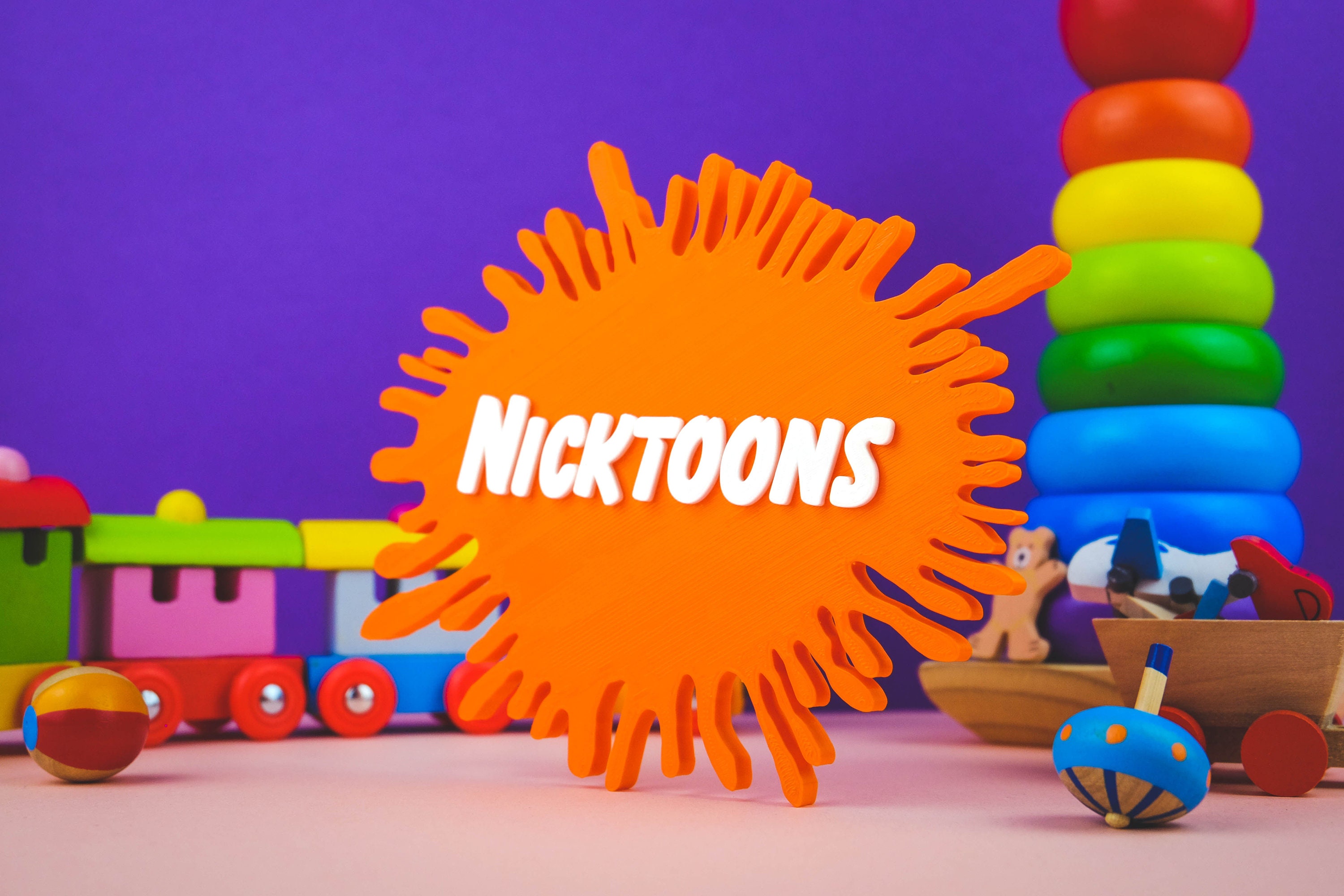 Nickelodeon Nicktoons Old TV Logo Nick Junior Jr 3D Printed - Etsy