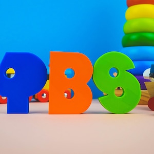 PBS Letters 3D Printed Logo Pbs Kids 3D Printing Kids TV Toy Pretend ...