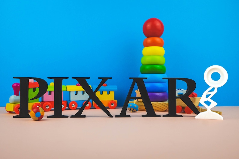 Pixar Playable Set 3D Printed Logo Pretend Play Pixar Letters - Etsy UK