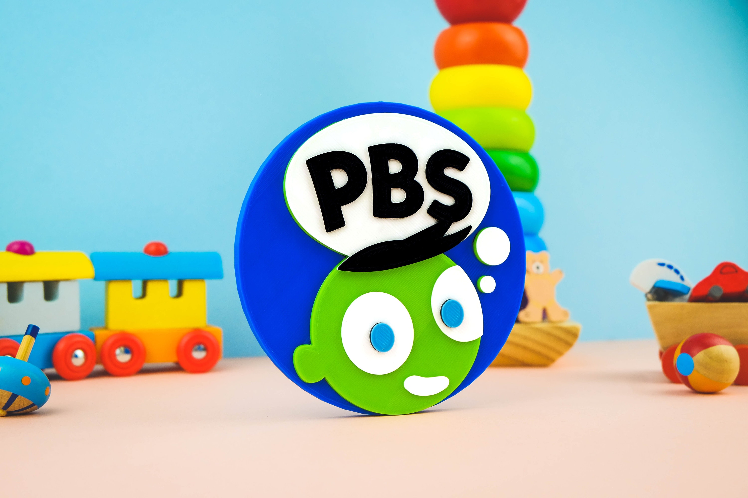 Del PBS Kids Dash Dot 3D Printed Logo Pretend Play Kids Toy - Etsy