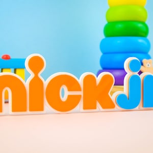 Nick Jr Logo Stand 3D Printed Kids Toy Gift Pretend Play Nickelodeon ...