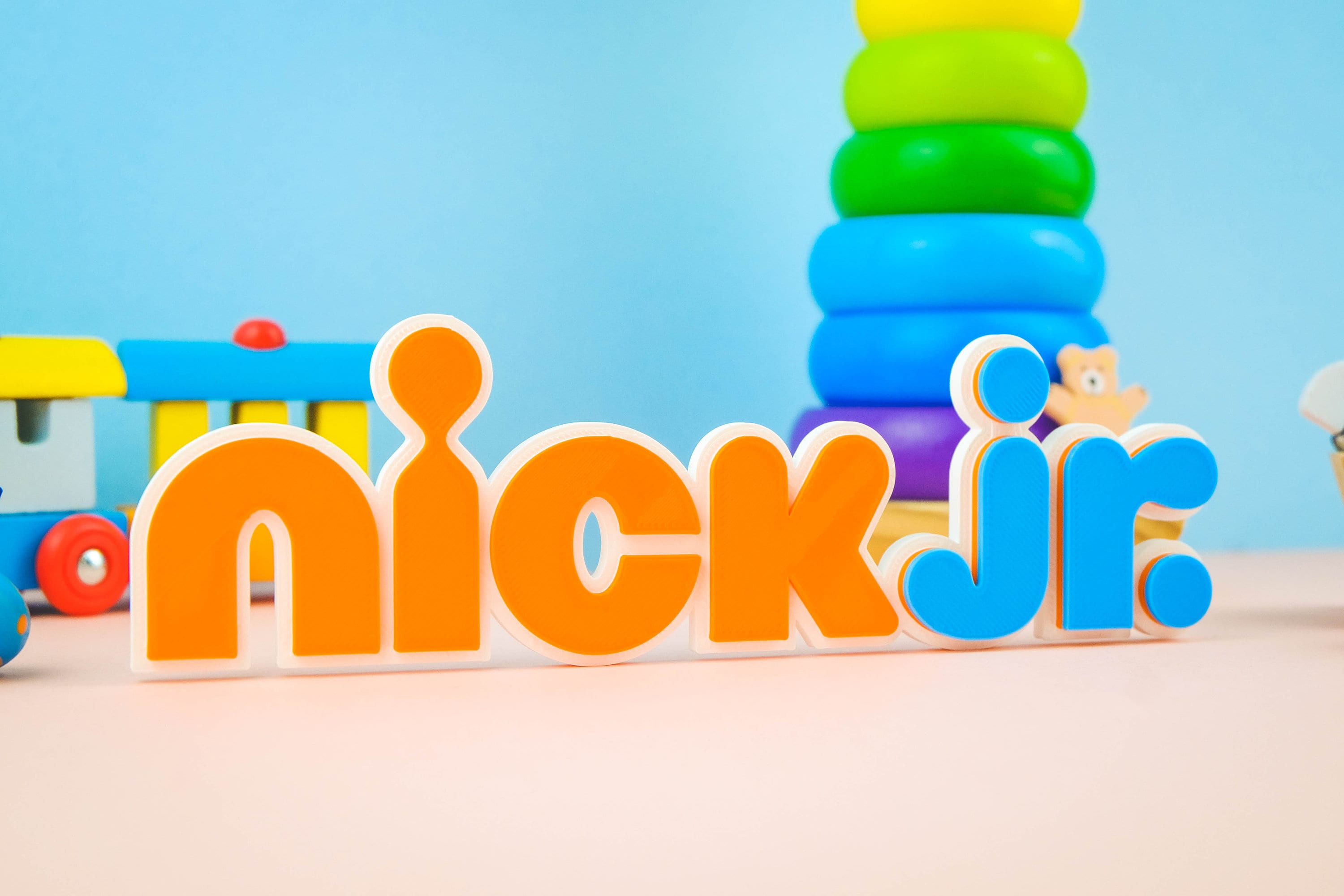 Nick Jr Logo Stand 3D Printed Kids Toy Gift Pretend Play - Etsy UK