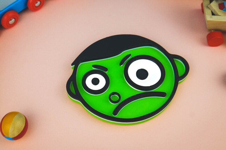 PBS Kids Angry Face 3D Printed Logo - Etsy UK