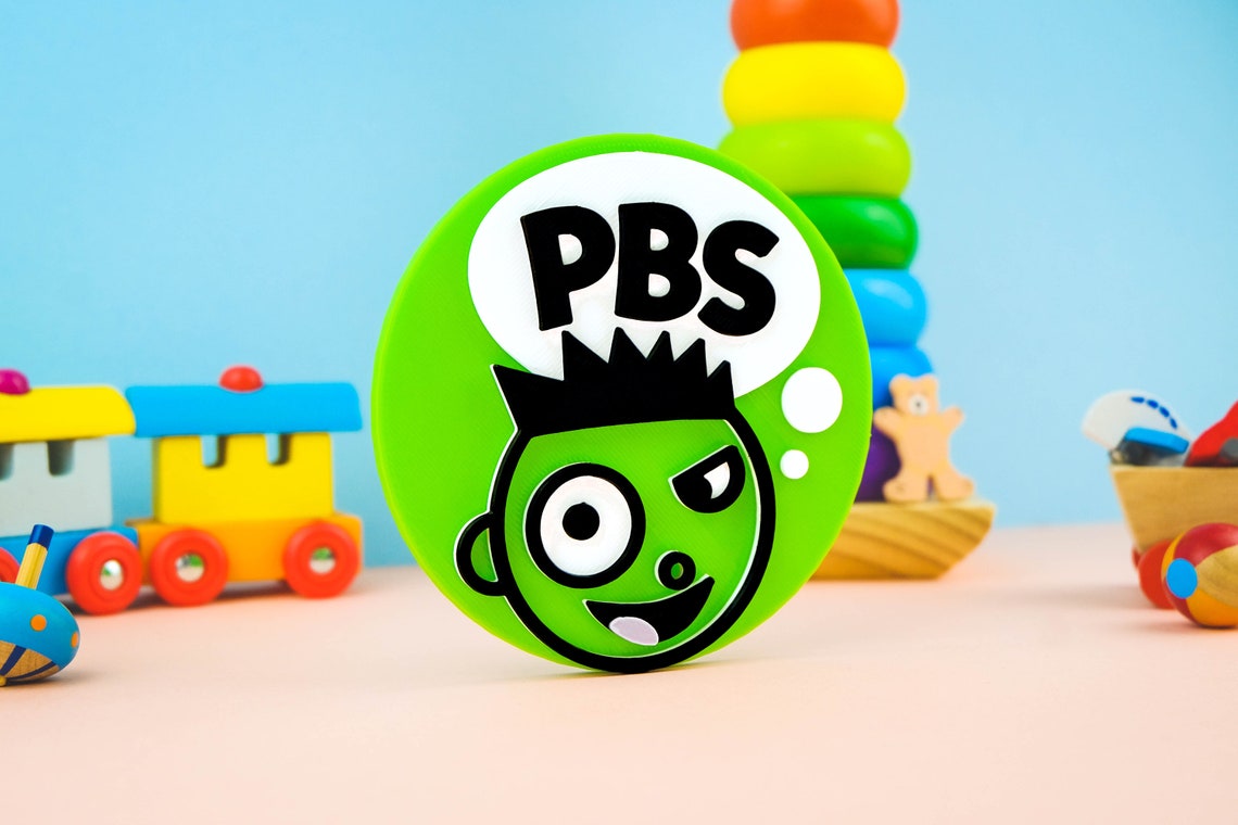 PBS Kids 3D Printed Logo Dash Dot Kid Toy Gift Pretend Play 3D - Etsy