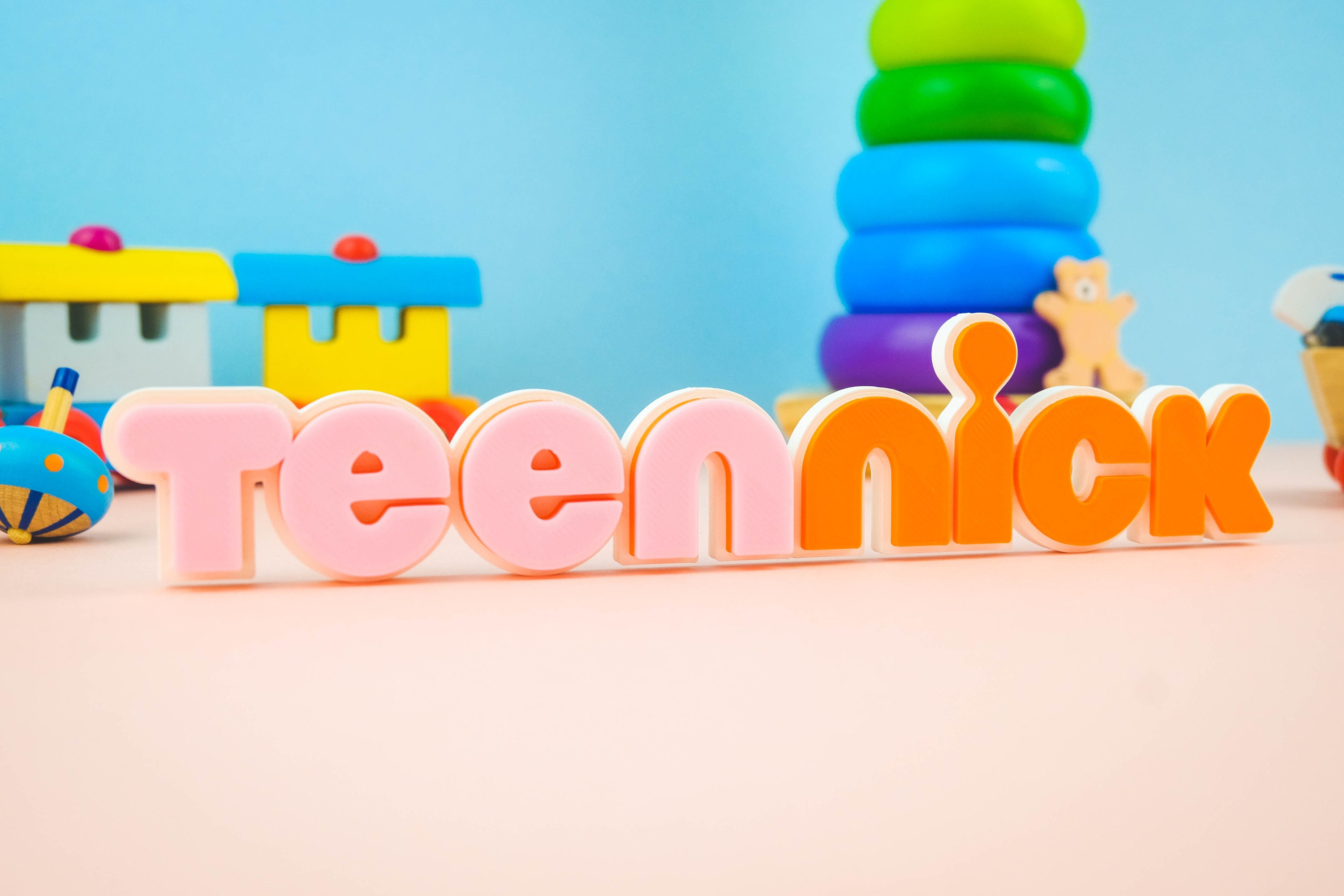 Teen Nick Logo Stand 3D Printed Kids Toy Gift Pretend Play - Etsy