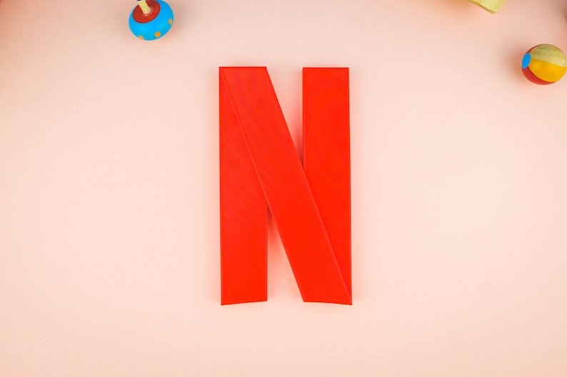 Netflix Logo 3D Printed Pretend Play Kids Toy 3D Printing - Etsy