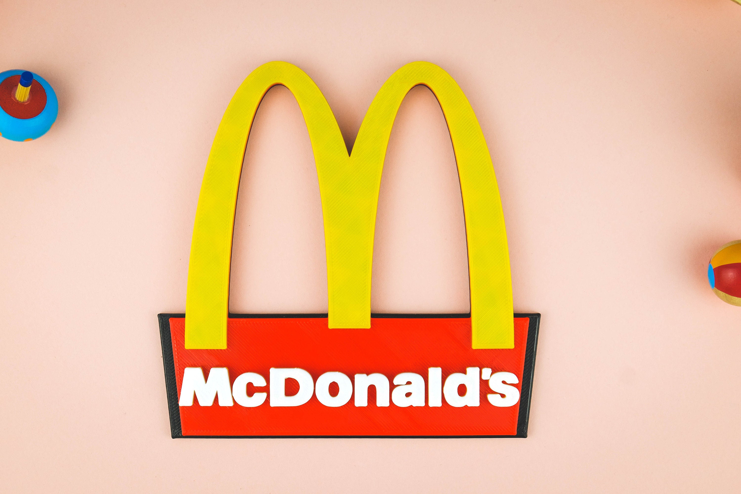Mcdonalds Logo 3D Printed Mcdonald Arch Pretend Play Kids Toy - Etsy UK