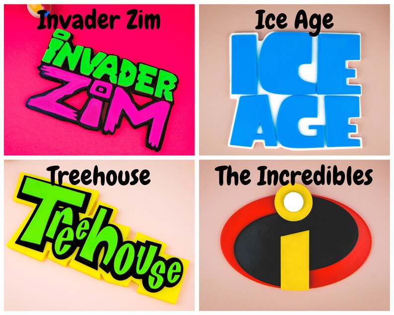 Invader Zim Logo Ice Age Logotype Treehouse Sign Decor the - Etsy Australia