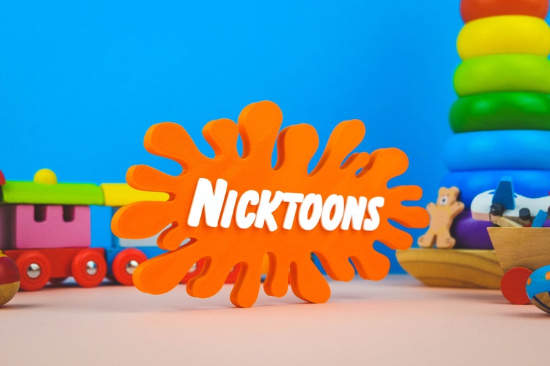 Nickelodeon Nicktoons TV Logo Nick Junior Jr 3D Printed Stand - Etsy UK