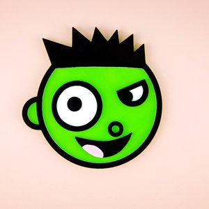 PBS Kids Face 3D Printed Logo Dash Dot Kid Toy Gift Pretend Play 3D ...