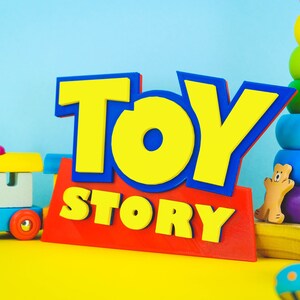 Toy Story Logo 3D Printed Logo Pbs Kids 3D Printing Kids TV Toy Pretend ...