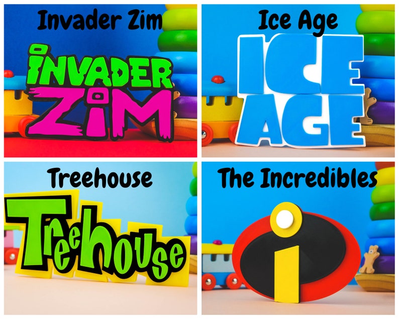 Invader Zim Logo Ice Age Logotype Treehouse Sign Decor the - Etsy Australia