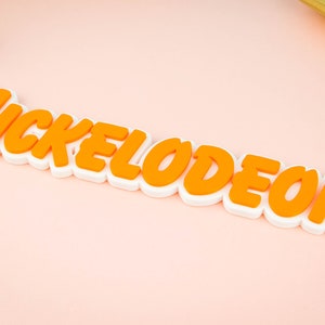 Nickelodeon Logo Stand 3D Printed Kids Toy Gift Pretend Play Door Sign ...