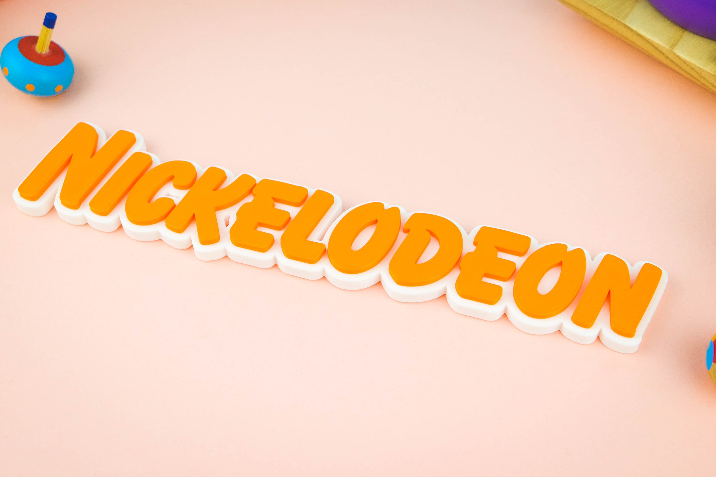 Nickelodeon Logo Stand 3D Printed Kids Toy Gift Pretend Play Door Sign ...