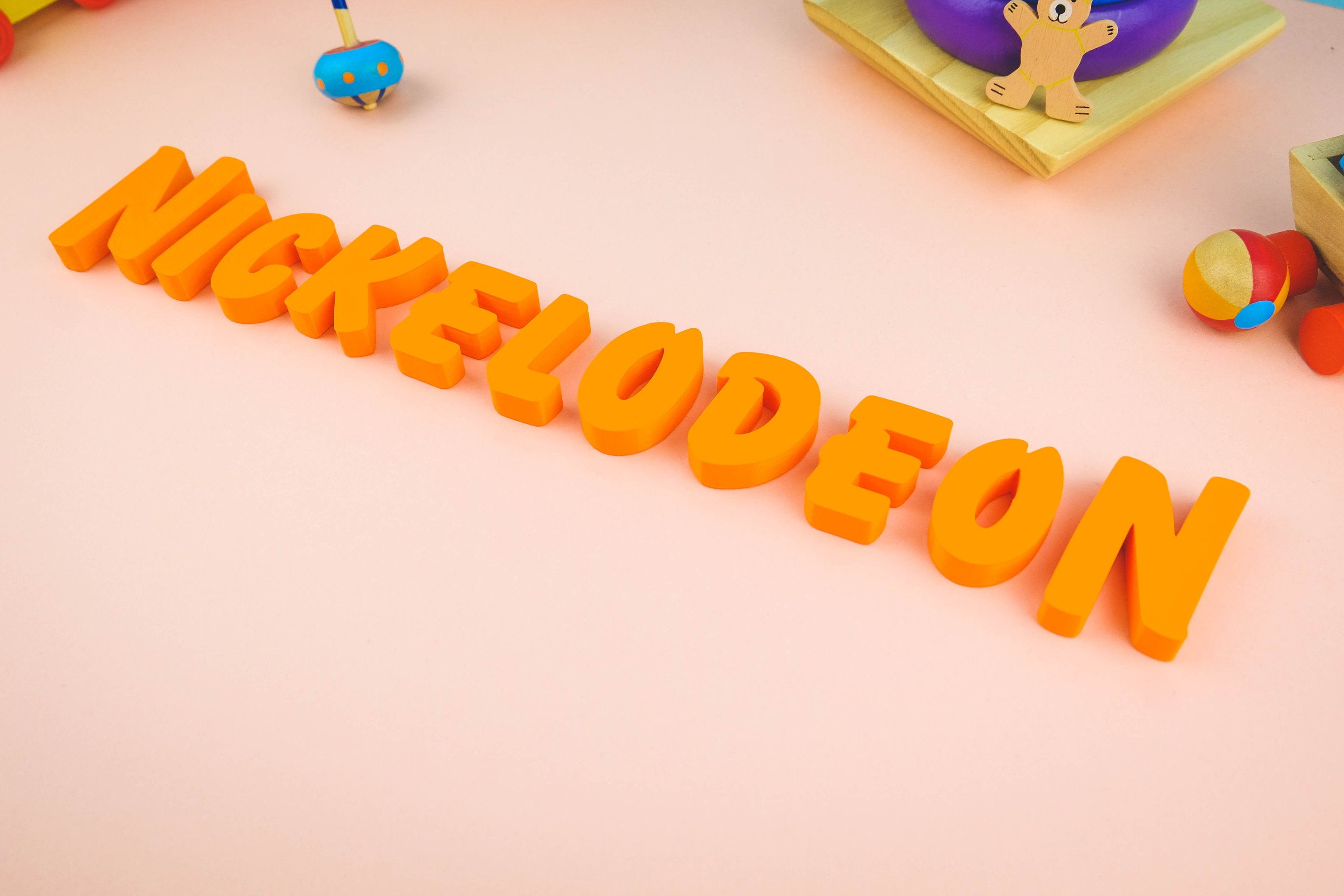 Nickelodeon Letters 3D Printed Logo Pretend Play Kids Toy Nick - Etsy