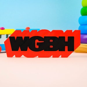 WGBH PBS Logo 3D Printed Kids Toy Gift Pretend Play 20th Century Fox Warner Bros Pixar Animation ...