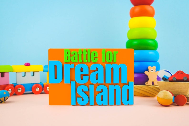 BFDI Battle for Dream Island Logo 3D Printed Pretend Play Kids - Etsy