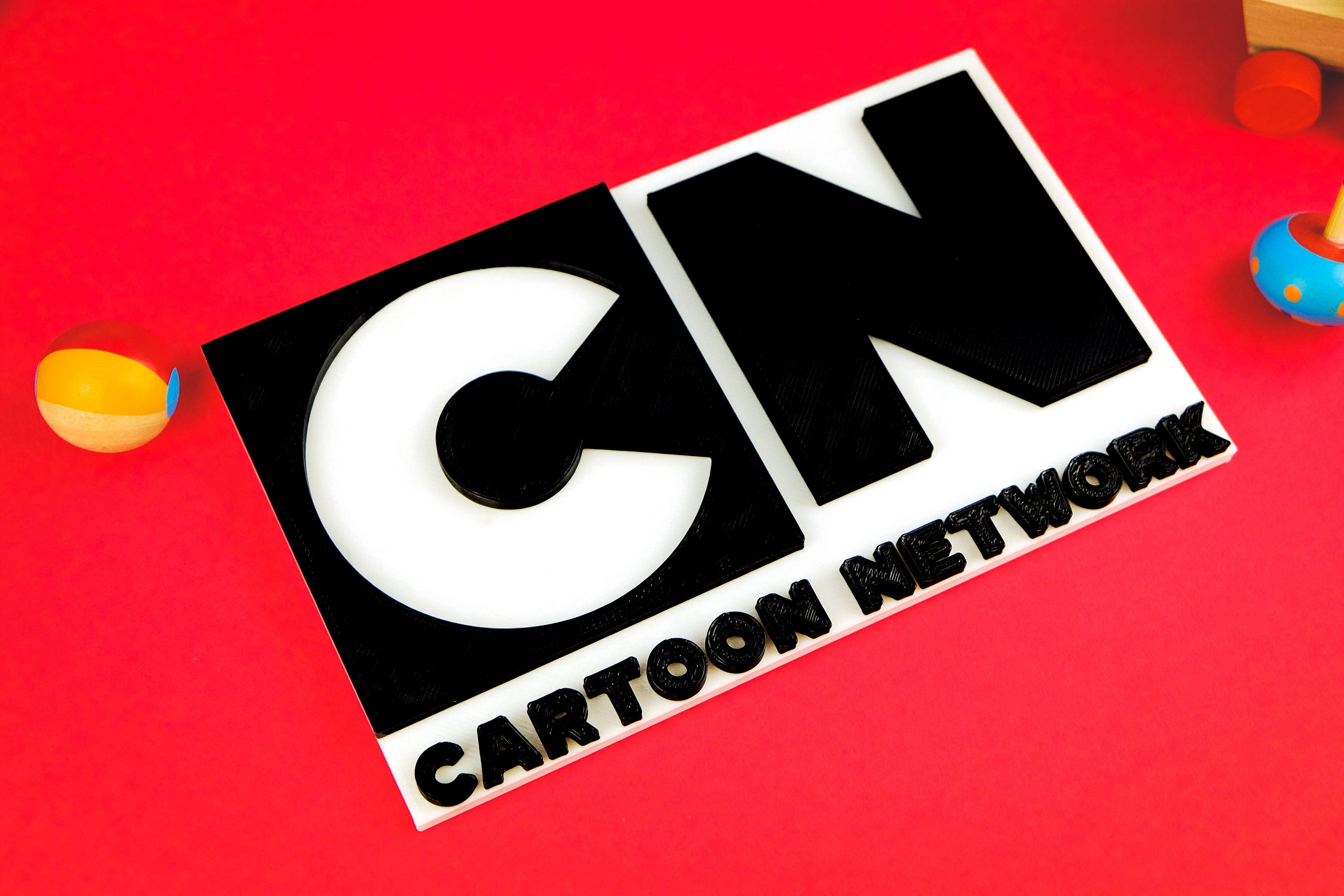 CN Cartoon Network Logo 3D Printed Pretend Play Kids Toy 3D - Etsy