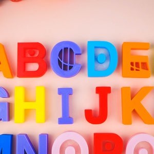 TVOKIDS Uppercase Alphabet 3D Printed Letters Logo 3D Printing Custom ...