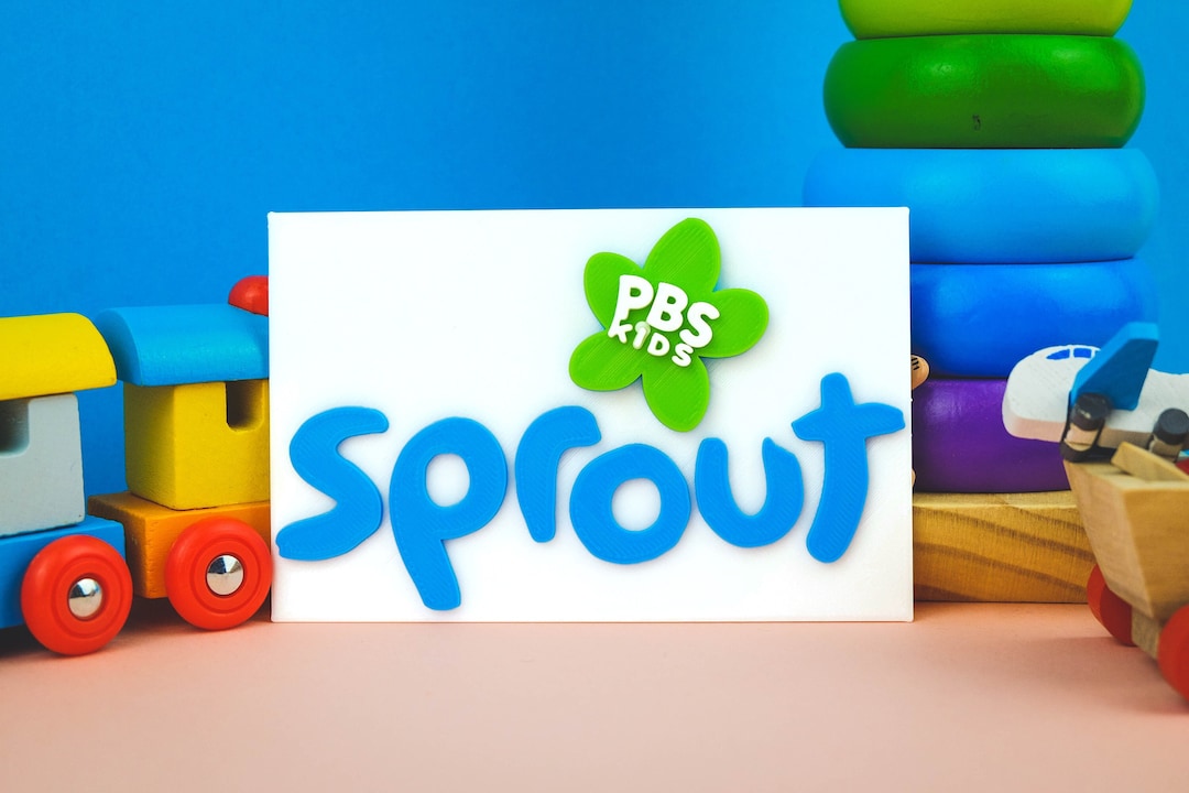PBS Kids Sprout 3D Printed Logo - Etsy