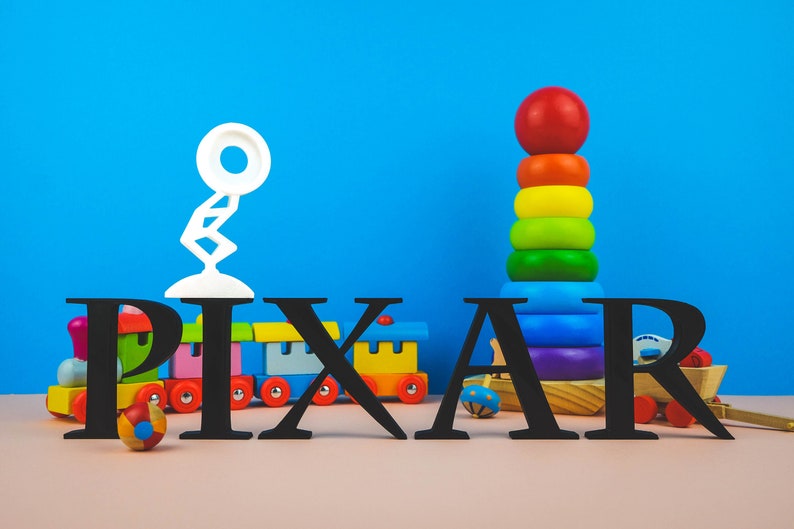 Pixar Playable Set 3D Printed Logo Pretend Play Pixar Letters - Etsy UK