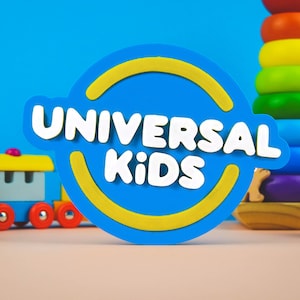 Universal Kids Logo 3D Printed Pretend Play Kids Toy 3D Printing Warner ...