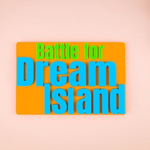 BFDI Battle for Dream Island Logo 3D Printed Pretend Play Kids Toy 3D ...