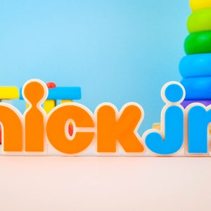 Nick Jr Logo Stand 3D Printed Kids Toy Gift Pretend Play Nickelodeon ...