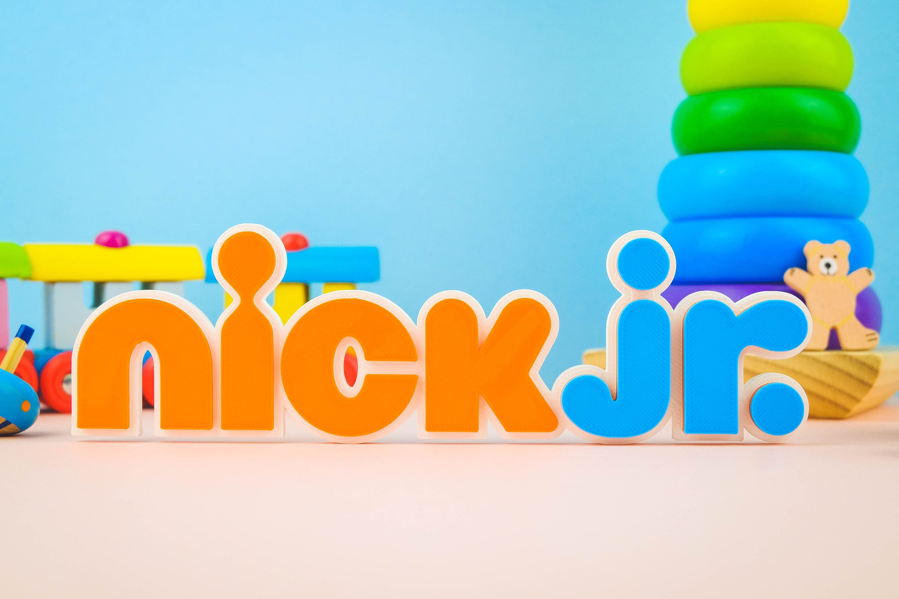 Nick Jr Logo Stand 3D Printed Kids Toy Gift Pretend Play - Etsy UK