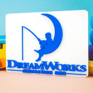 Dreamworks Logo 3D Printed Pretend Play Kids Toy 3D Printing Warner ...