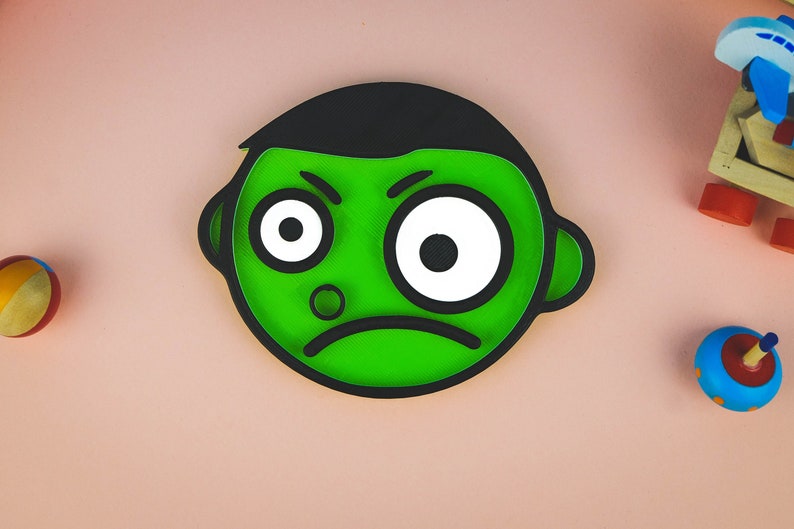 PBS Kids Angry Face 3D Printed Logo - Etsy Denmark