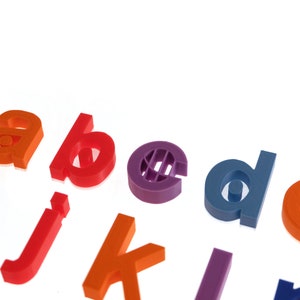 TVOKIDS Lowercase Alphabet 3D Printed Letters Logo 3D Printing Custom ...