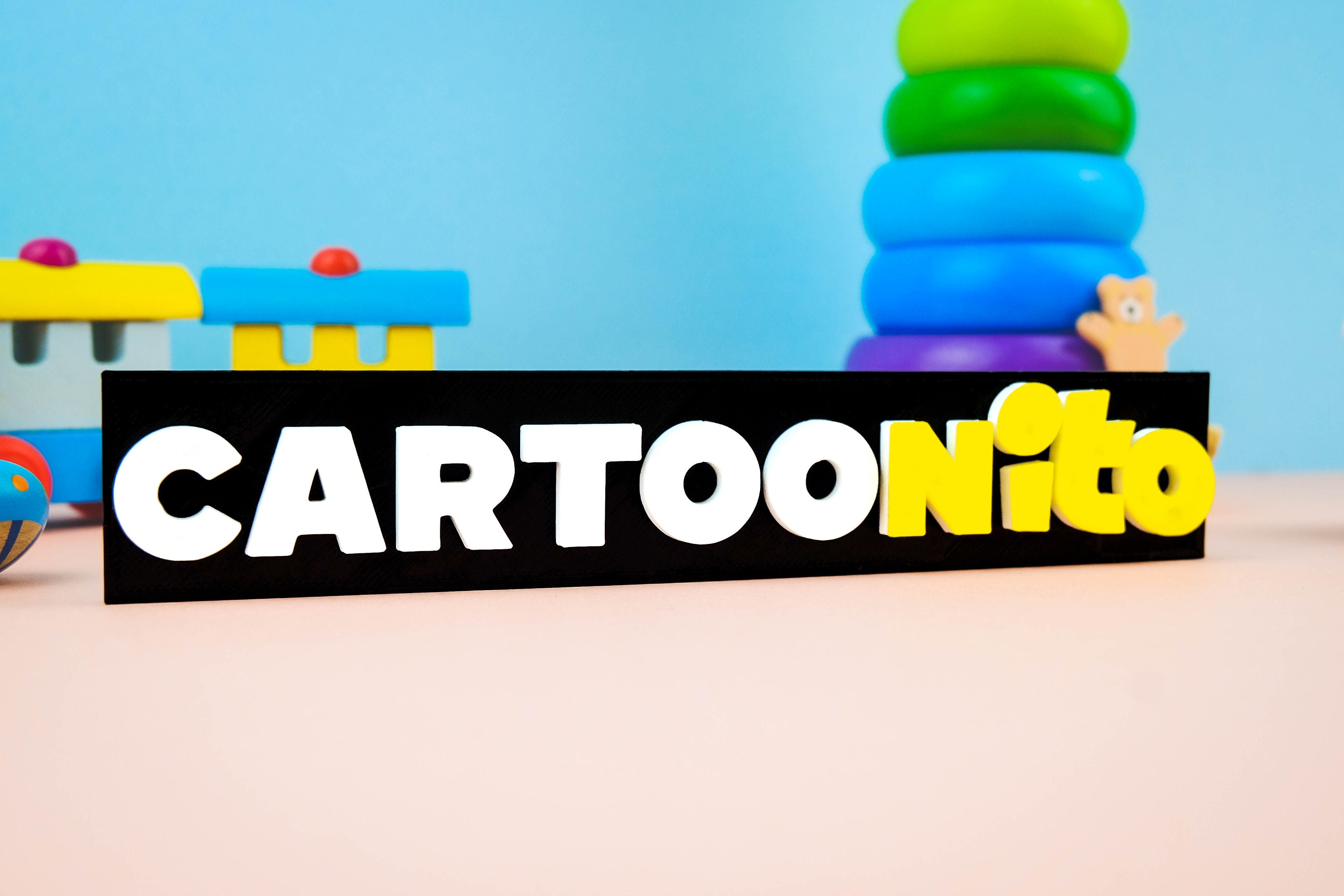Cartoonito Logo 3D Printed UK Pre School Kids Cartoon Games - Etsy UK