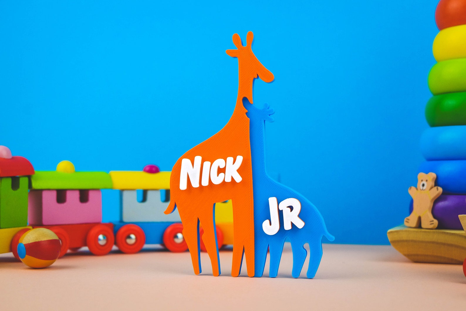 Nick Jr Giraffe Logo 3D Printed Logo Kids Toy - Etsy New Zealand