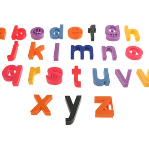 TVOKIDS Lowercase Alphabet 3D Printed Letters Logo 3D Printing Custom ...