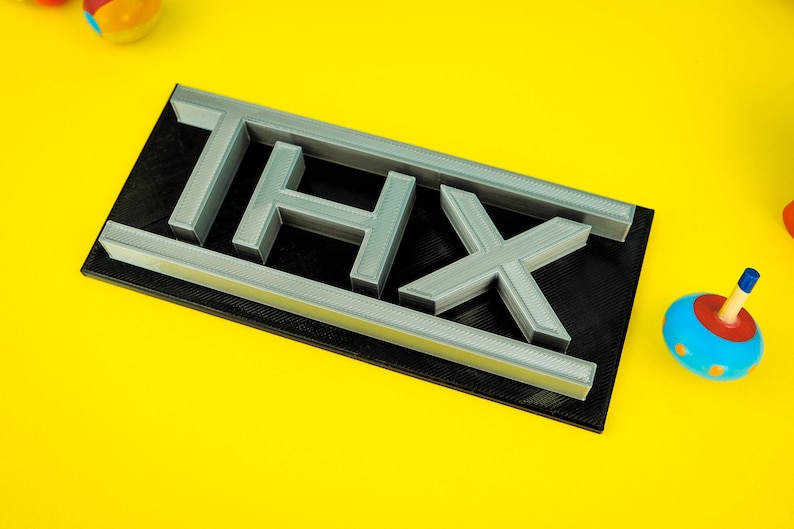 THX 3D Printed Logo Sign Home Cinema Theater Decor 3D Print Decoration ...