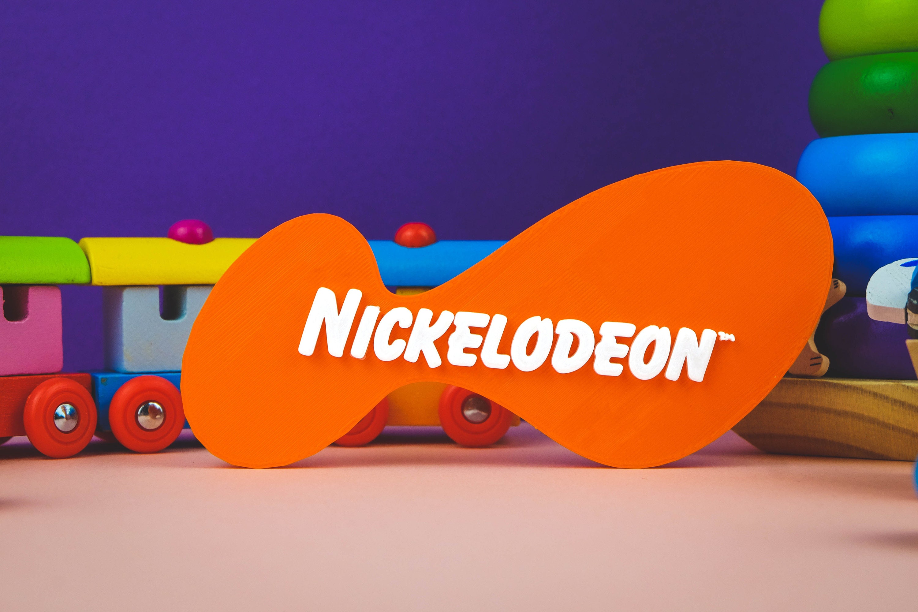 Nickelodeon Logo Nick Junior Jr 3D Printed Stand Door Sign - Etsy