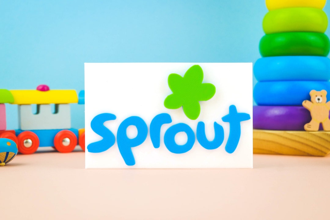Sprout 3D Printed Logo Pretend Play TVOKIDS 20th Century Fox Kid TV ...
