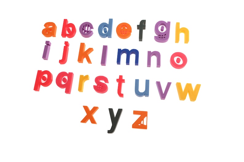 TVOKIDS Lowercase Alphabet 3D Printed Letters Logo 3D Printing Custom ...