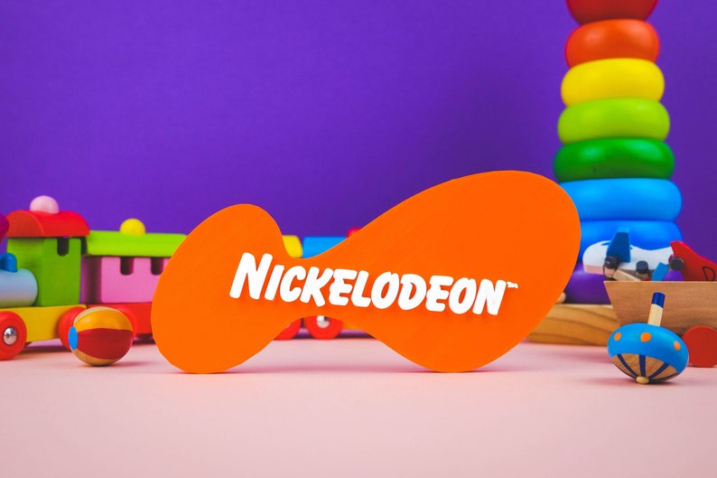 Nickelodeon Logo Nick Junior Jr 3D Printed Stand Door Sign - Etsy
